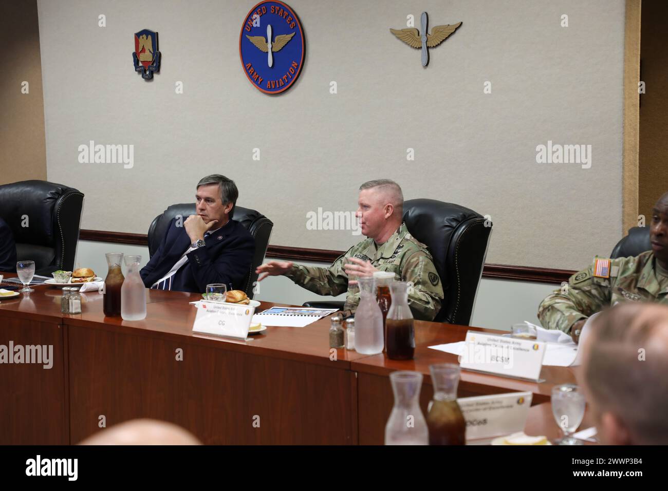 Representative Barry Moore of Alabama's 2nd District receives a ...