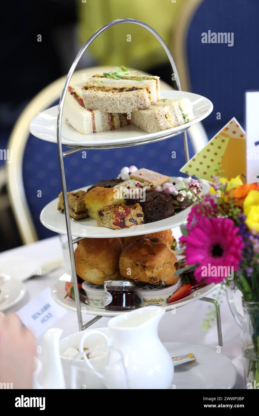 Afternoon tea pictured in East Sussex, UK Stock Photo - Alamy