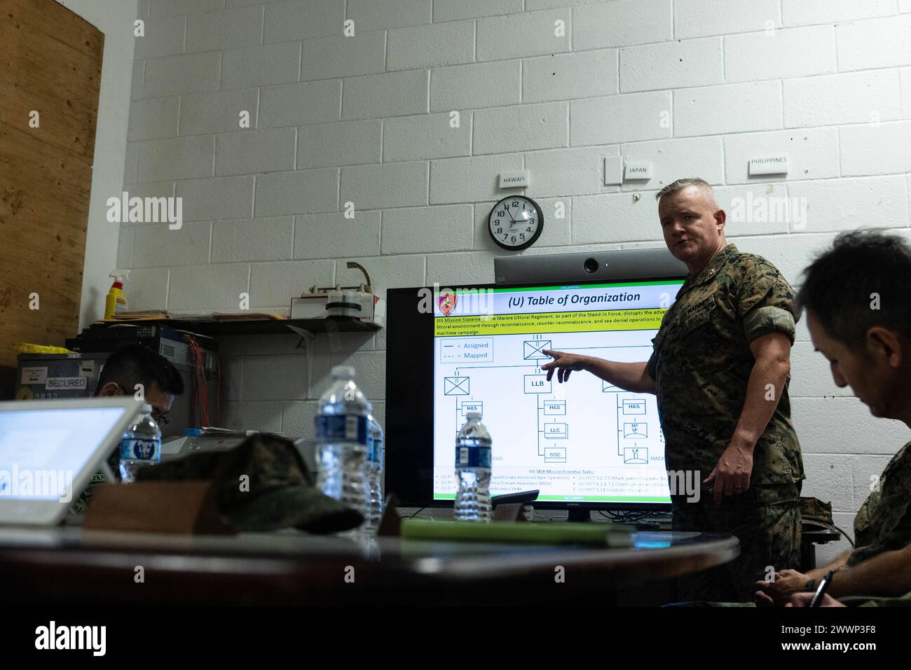 U.S. Marine Corps Col. John G. Lehane meets with Maj. Gen. Tatsuo ...