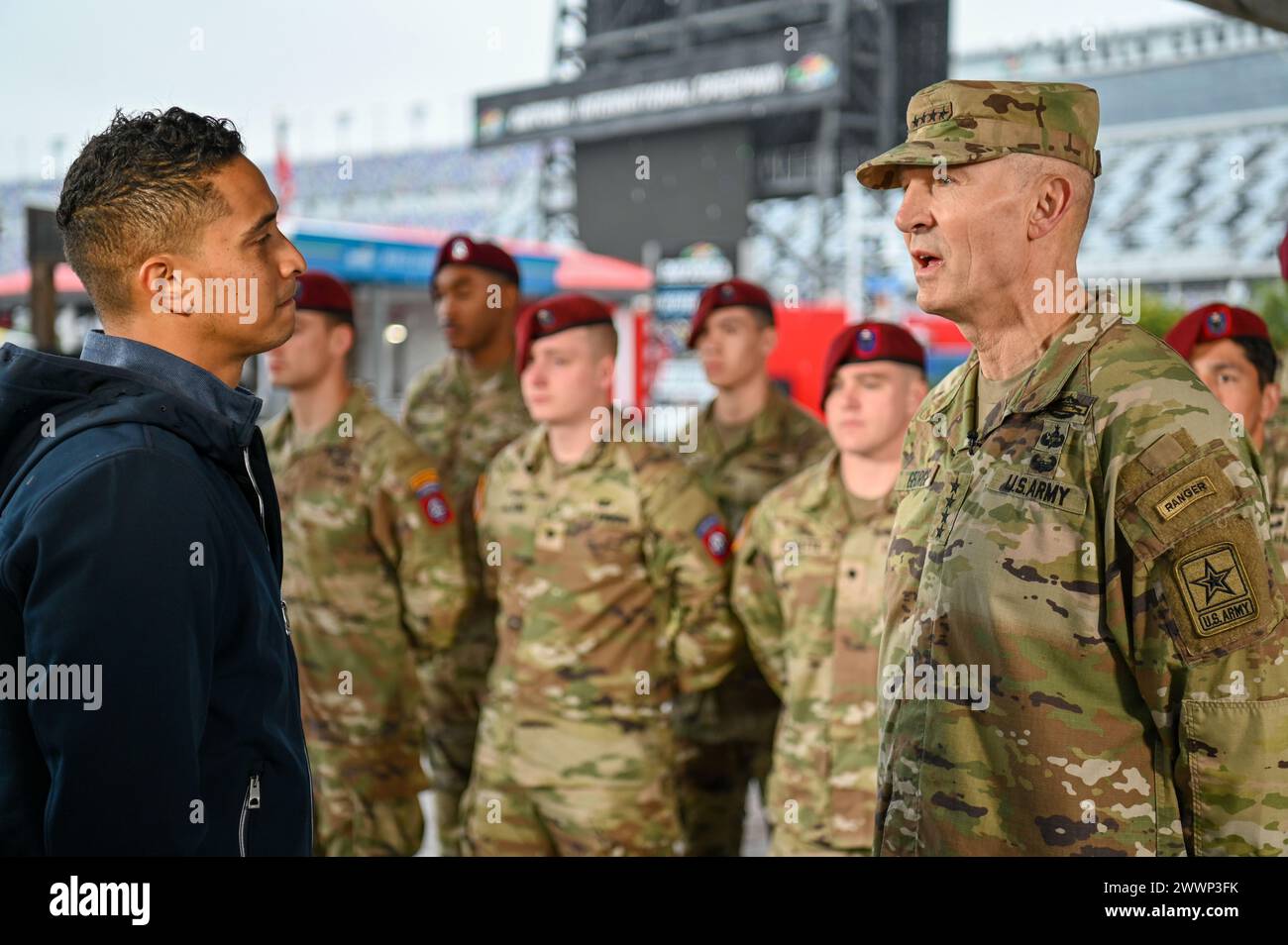 General Randy George, Chief of Staff of the Army, engages with media ...