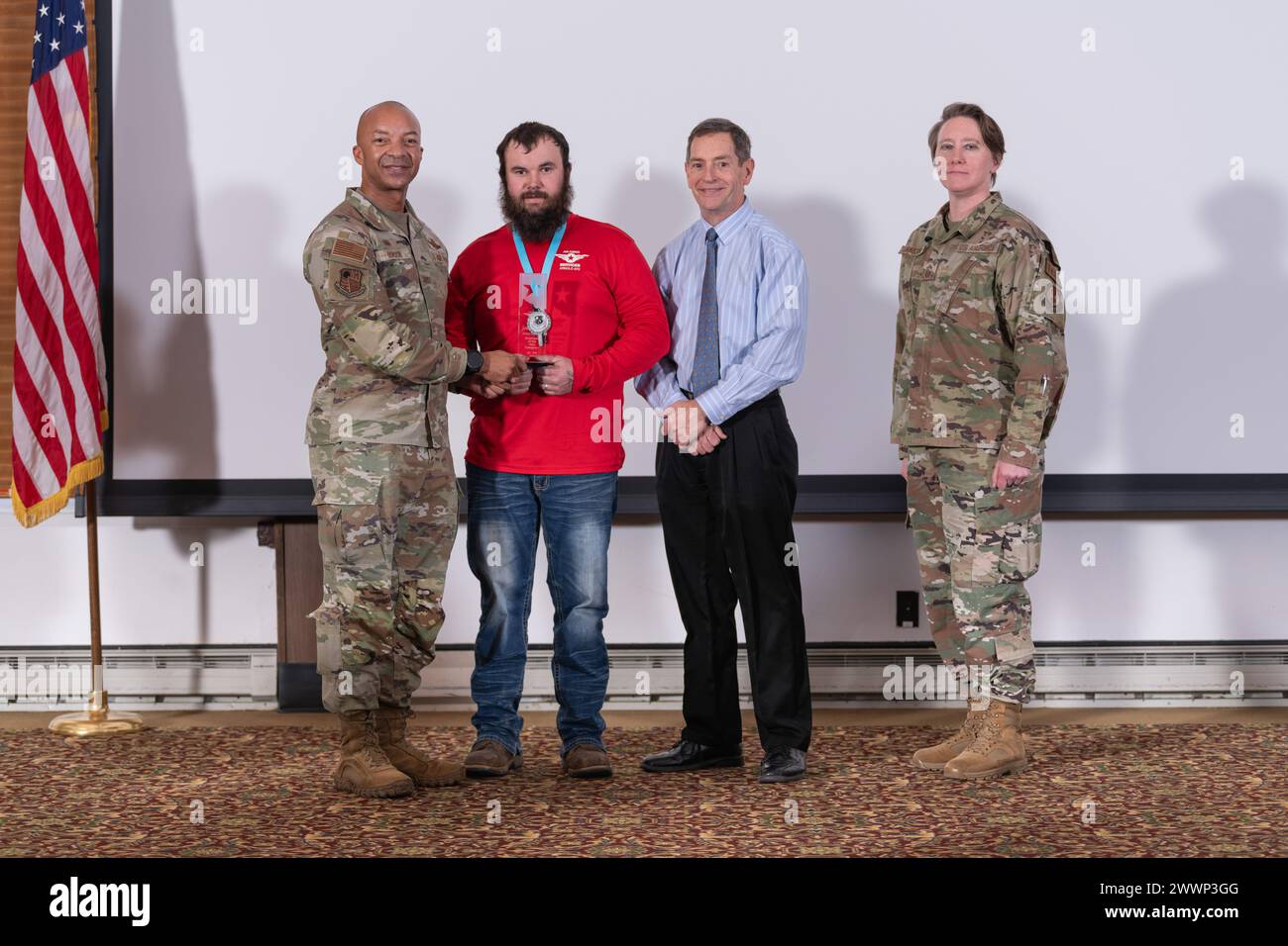 James Ashley with Arnold Air Force Base Services, second from left ...