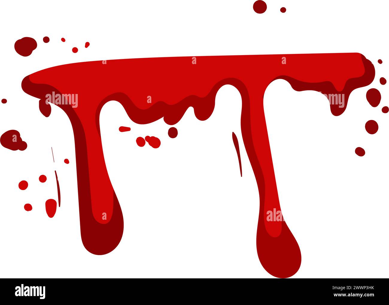 ink blood splatter cartoon vector illustration Stock Vector Image & Art ...