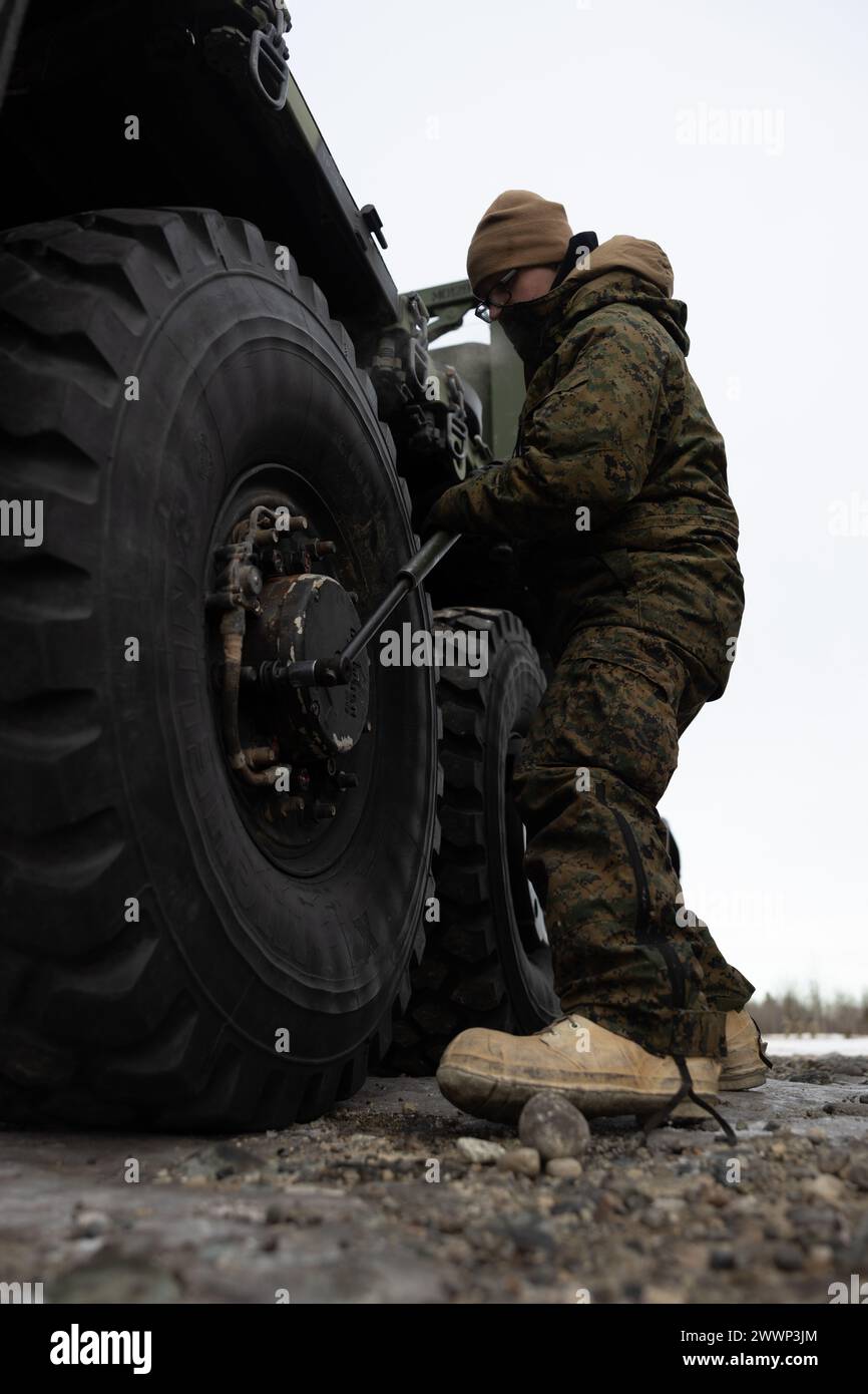 U.S. Marine Corps Lance Cpl. Samuel Cortez, a generator mechanic with ...