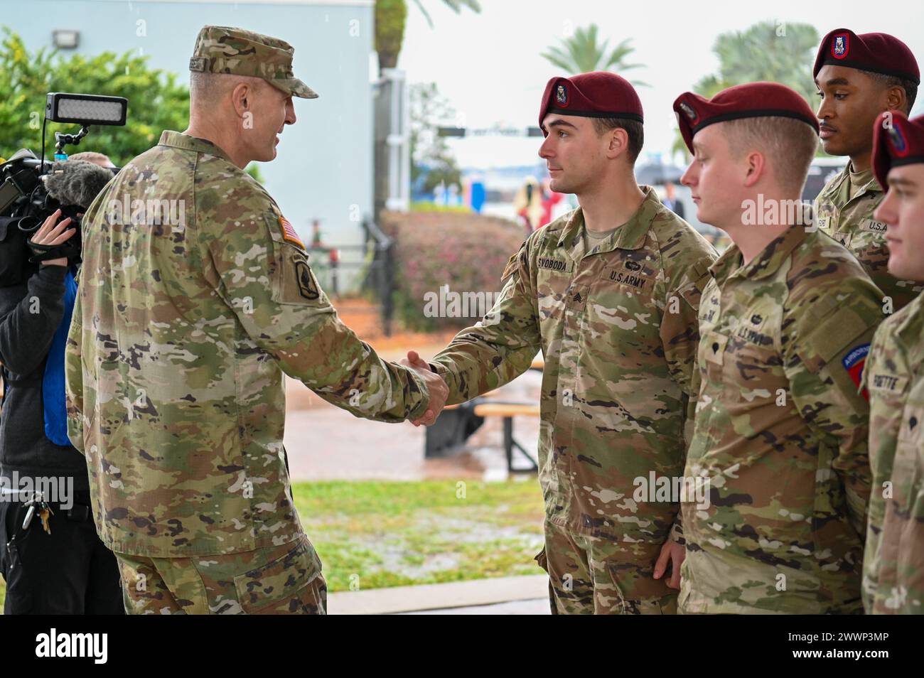 General Randy George, Chief of Staff of the Army, with Sergeant Nolan ...