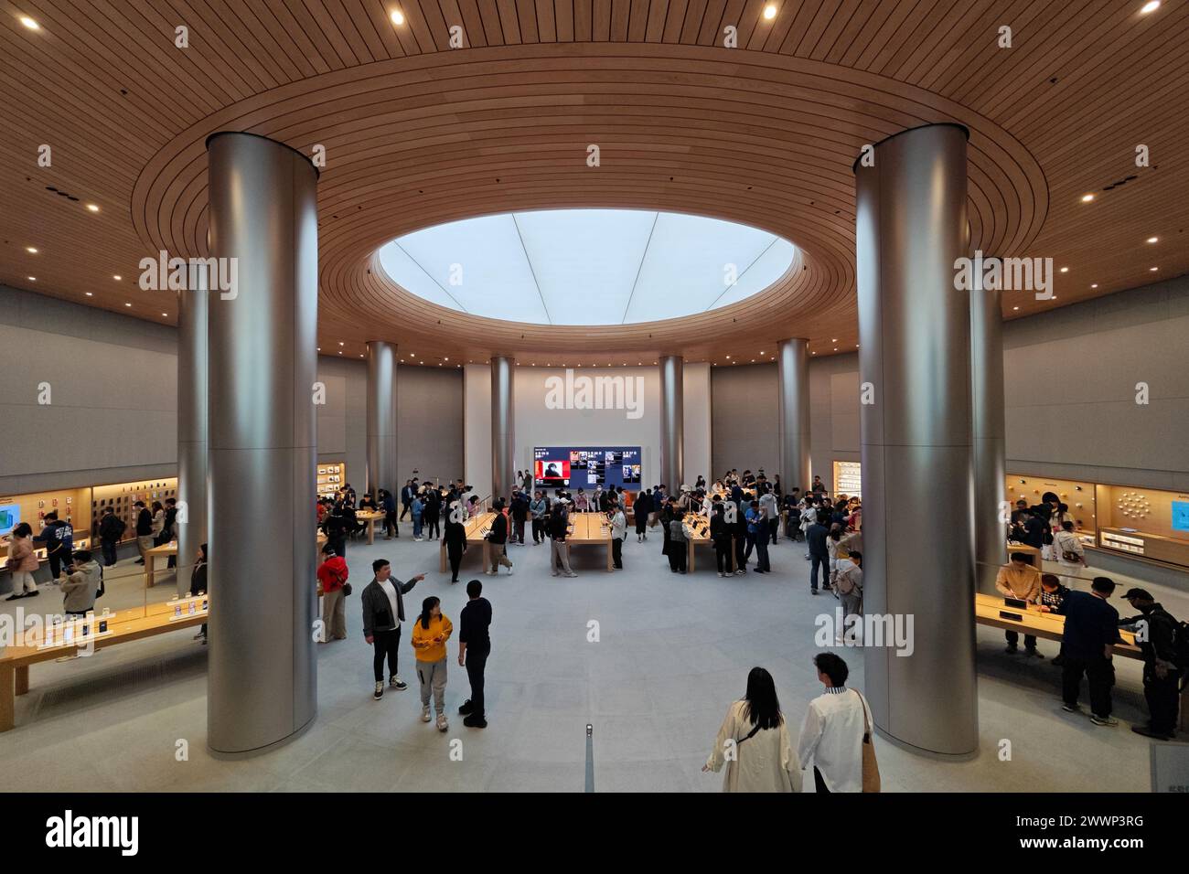 SHANGHAI, CHINA - MARCH 25, 2024 - Customers are shopping at the newly ...
