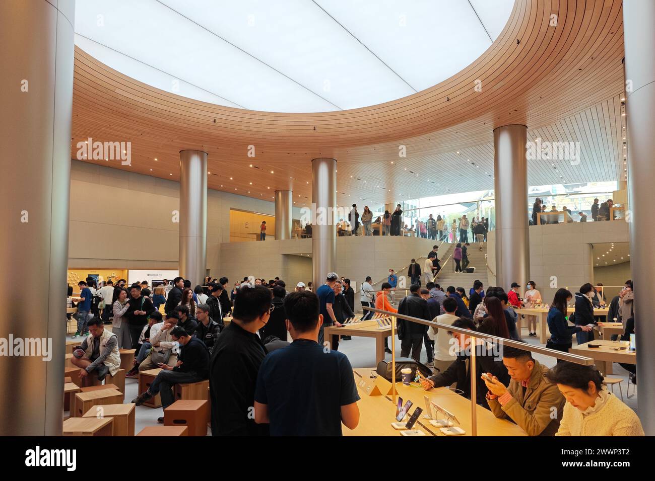 SHANGHAI, CHINA - MARCH 25, 2024 - Customers are shopping at the newly ...
