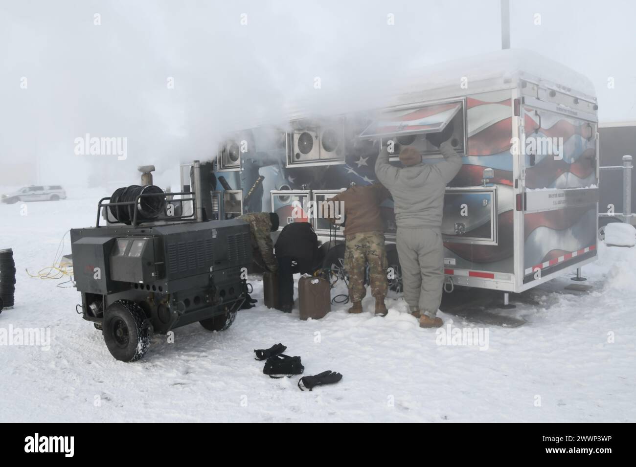 The 168th Wing Force Support Squadron Services Flight Airmen prepare ...