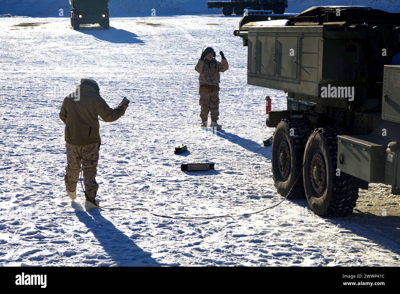 U.S. Marines with Fox Battery, 2nd Battalion, 14th Marine Regiment, 4th ...