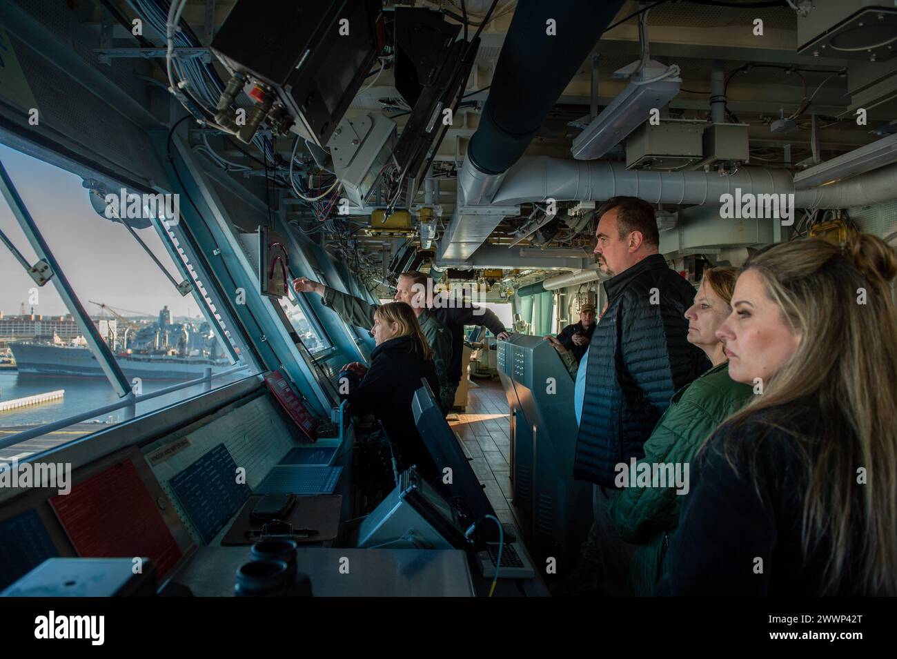 USS Gerald R. Ford (CVN 78) Commanding Officer Capt. Rick Burgess gave ...