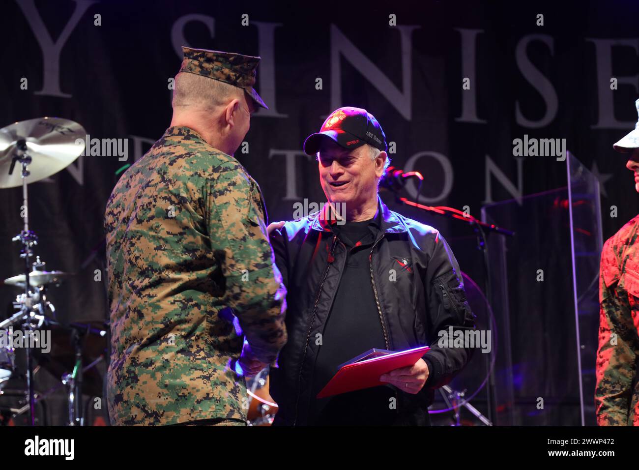 U.S. Marine Corps Col. Mark Bortnem, commanding officer, Marine Corps ...