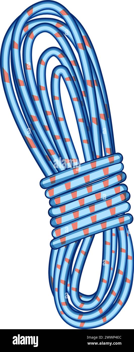 circle cord rope cartoon vector illustration Stock Vector Image & Art ...