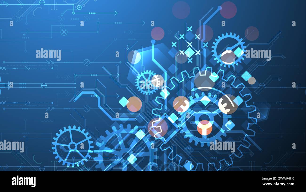 Gear wheel background Stock Vector Images - Alamy