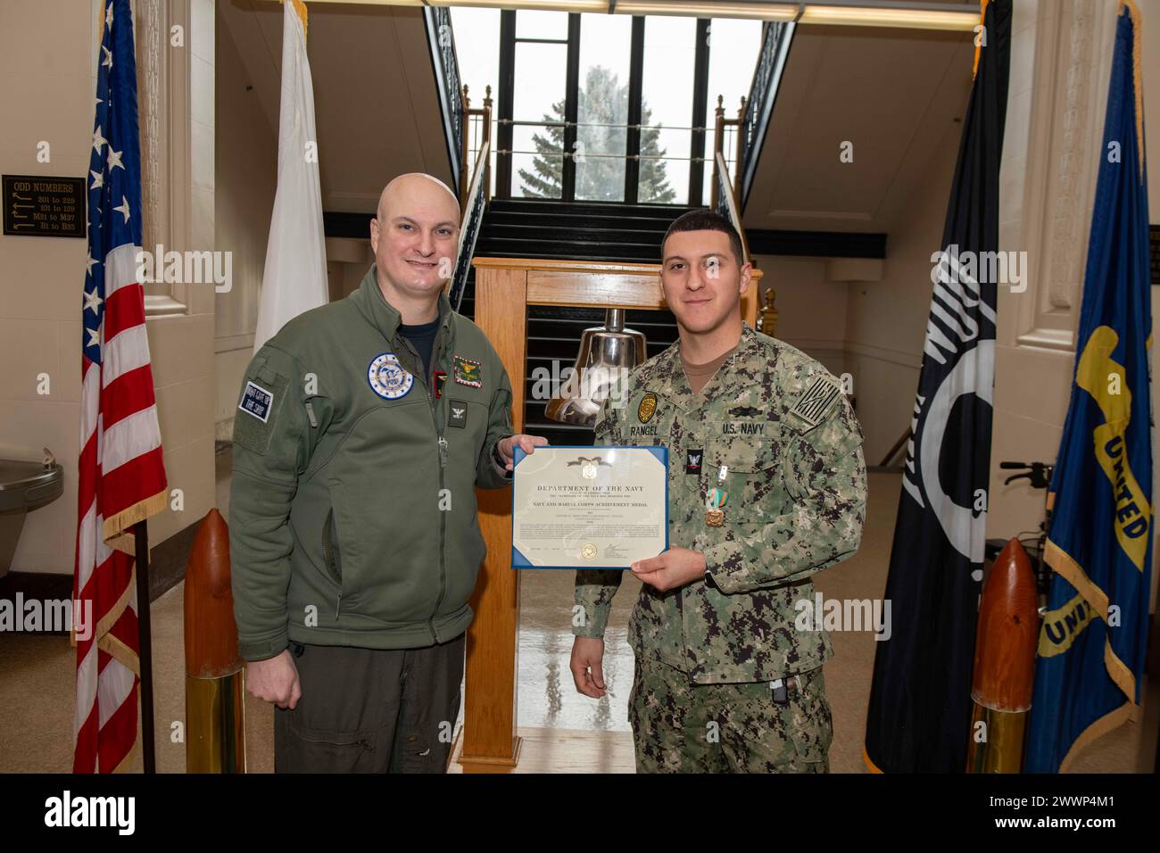 GREAT LAKES, Ill. (February 15, 2024) Sailors stationed aboard Naval ...
