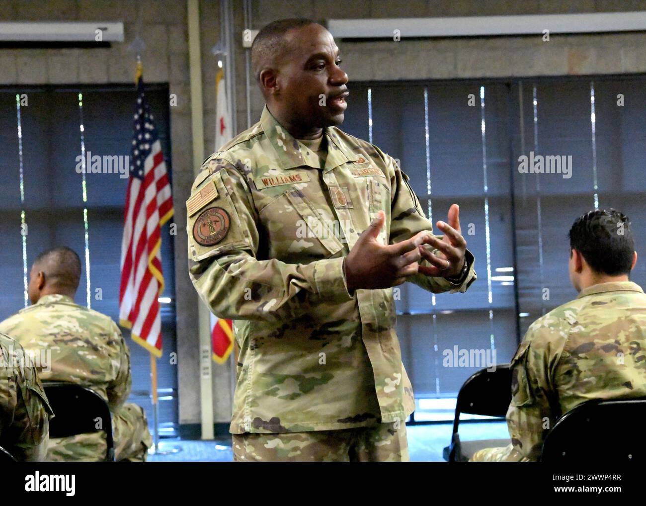 U.S. Air Force Chief Master Sgt. Maurice L. Williams, command chief ...