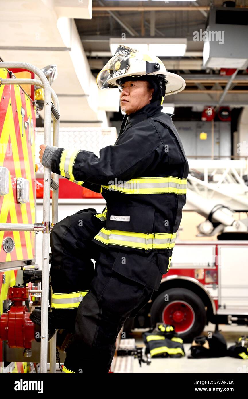 Hungpyo Rucci, the deputy fire chief of U.S. Army Garrison Humphreys ...