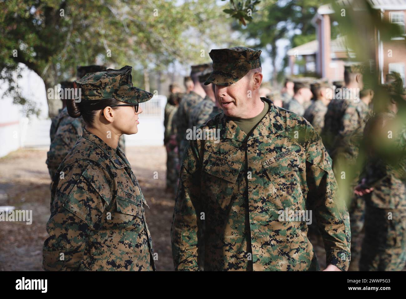 U.S. Marine Corps Sgt. Maj. Ryan Gnecco, the Marine Corps Installations ...