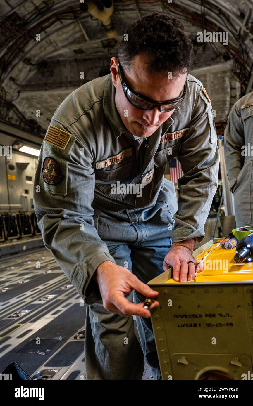 Tech. Sgt. James Krobot, 911th Maintenance Squadron aircraft structural ...