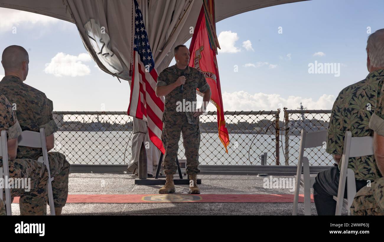 U.S. Marine Corps Lt. Gen. William M. Jurney, commander, U.S. Marine Corps Forces, Pacific ...