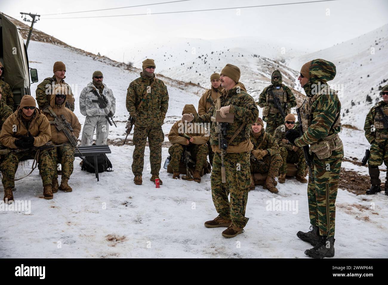 A U.S. Marine with the 26th Marine Expeditionary Unit (Special ...