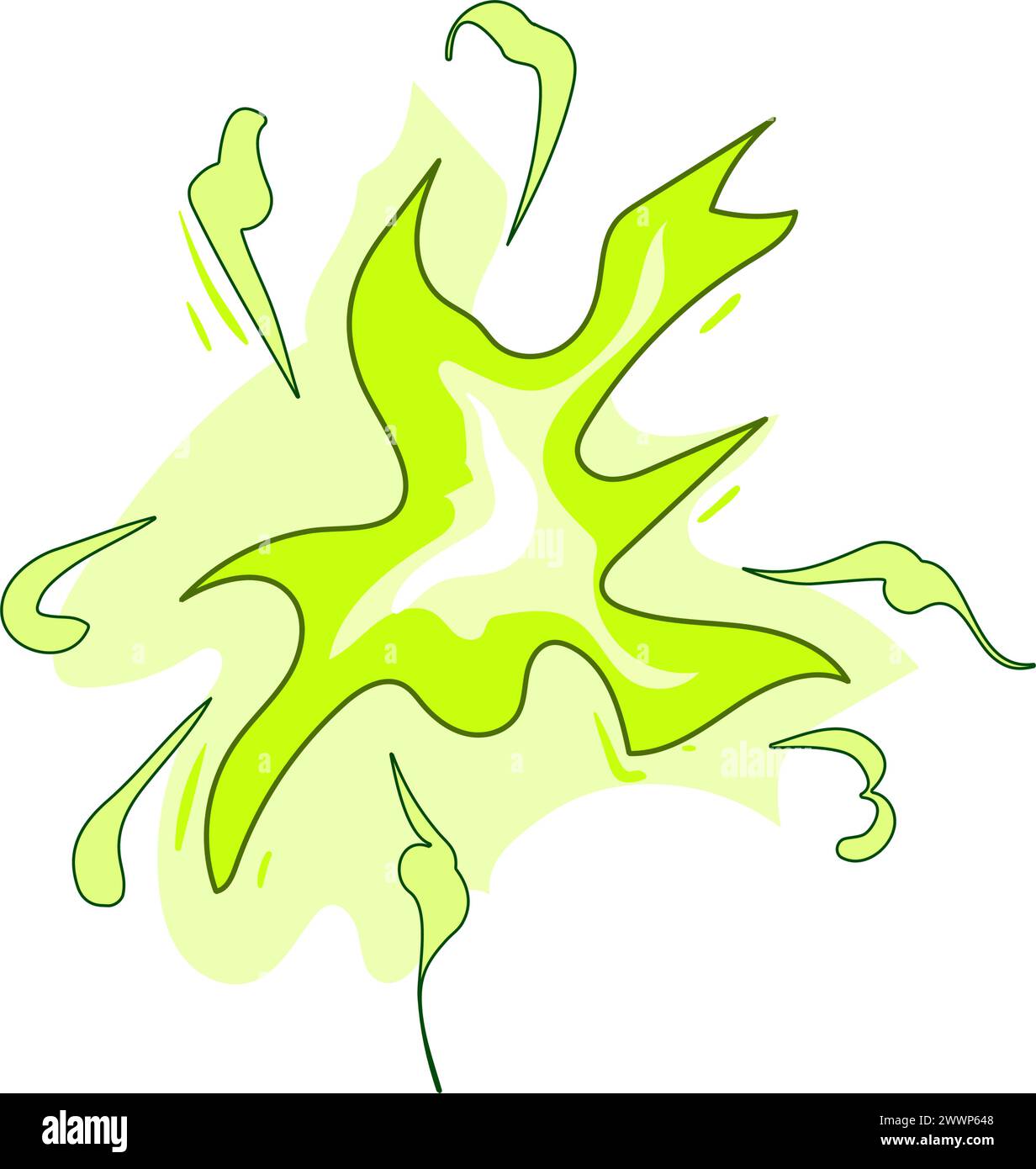 energy impact vfx cartoon vector illustration Stock Vector Image & Art ...