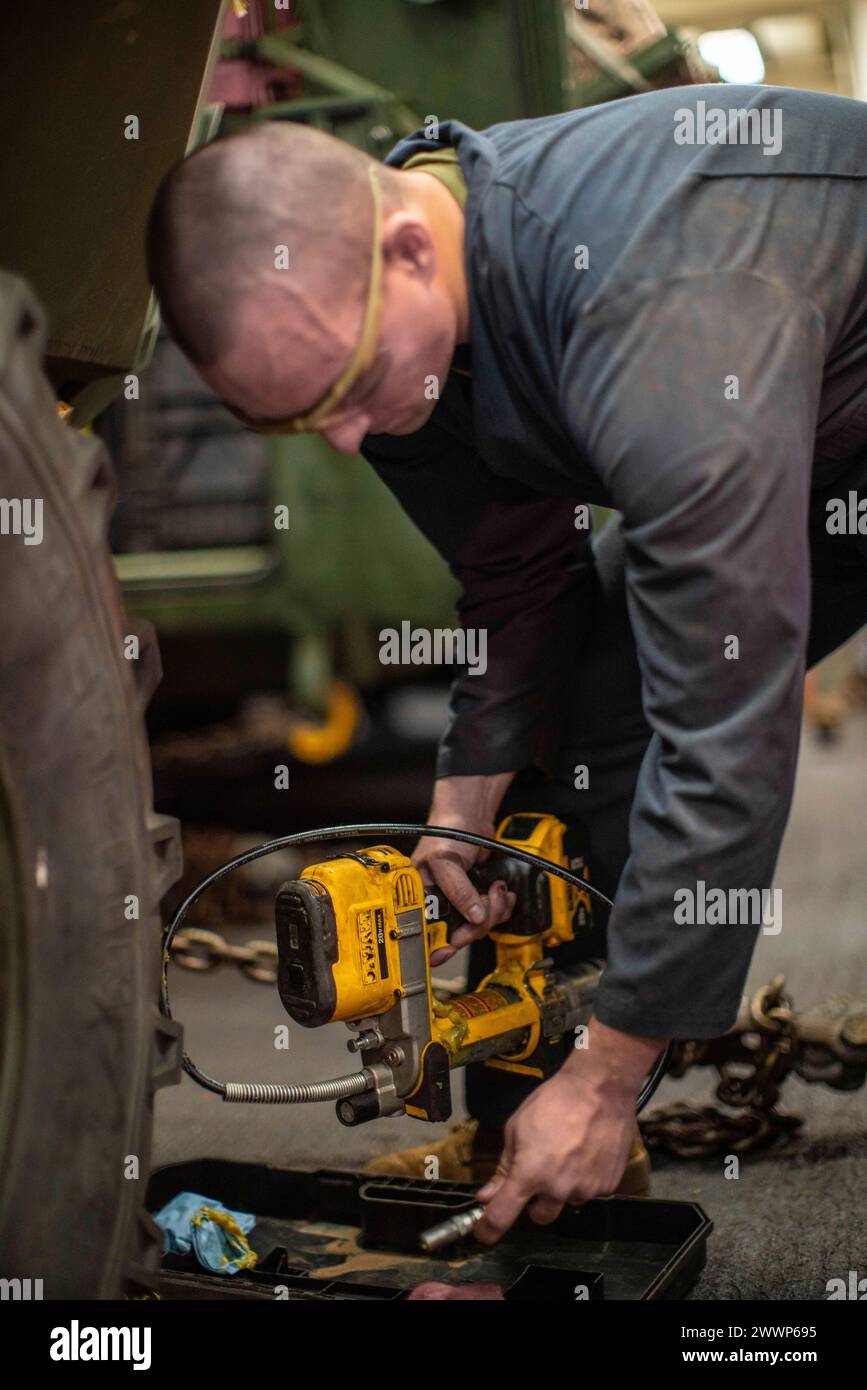 U.S. Marine Corps Cpl. Justin Dingman, a light armored vehicle operator ...
