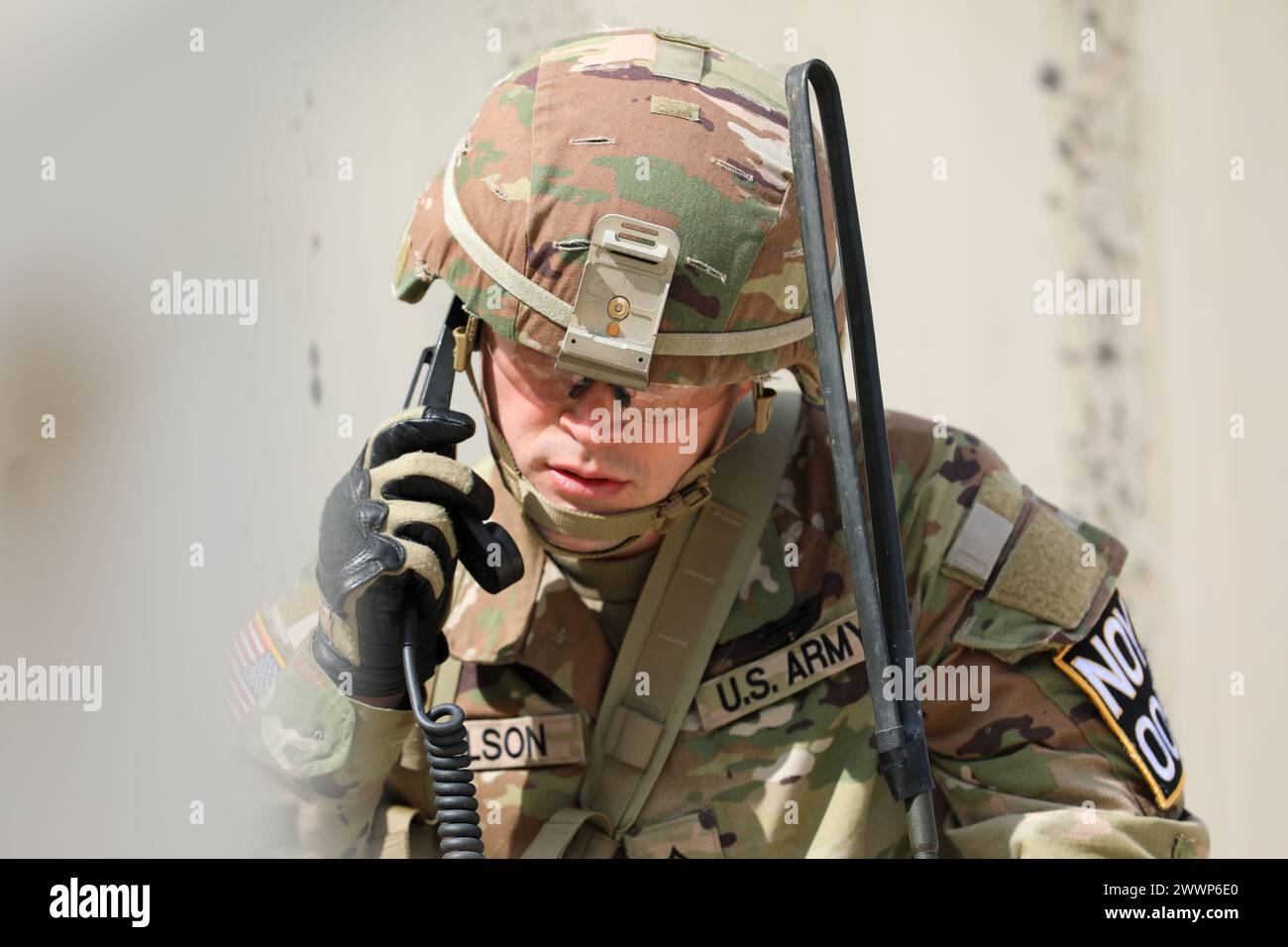 Tennessee Army National Guardsman Sgt. David Wilson, from the 194th ...