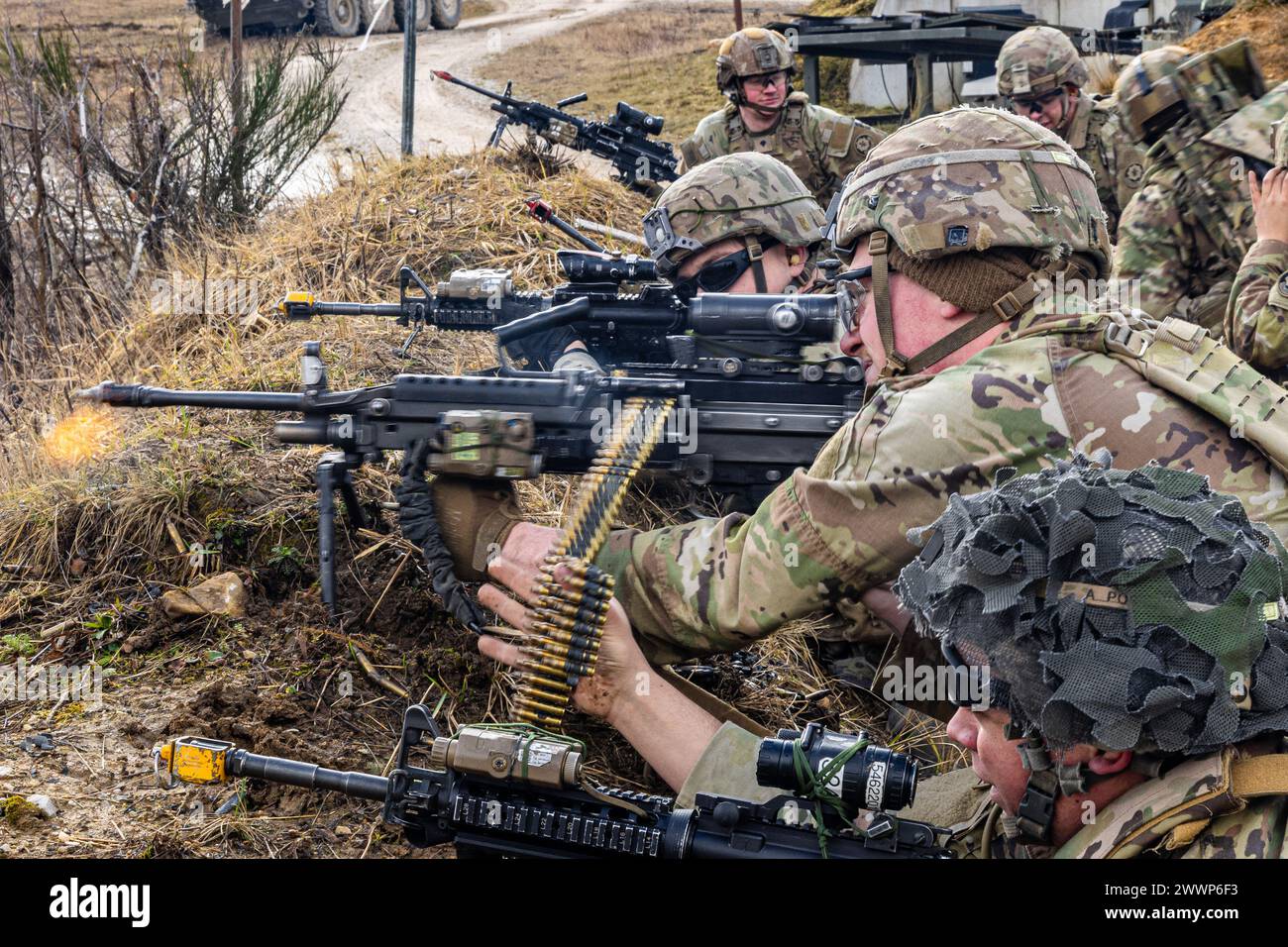 U.S. Army Spc. Henry Moore, attached to 3rd squadron, 2nd Cavalry ...