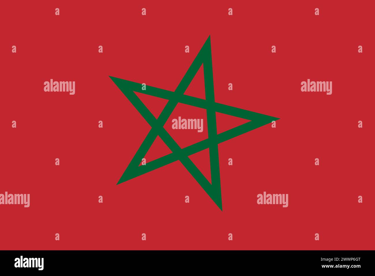 Morocco flag - rectangular cutout of rotated vector flag Stock Vector ...