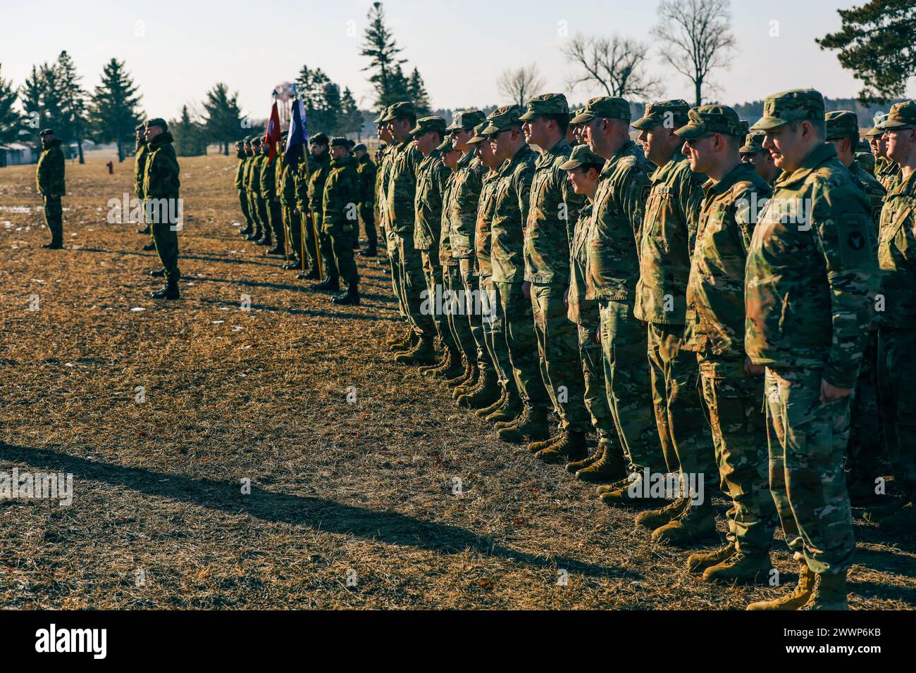 Troops from the Norwegian Home Guard and the Minnesota National Guard ...