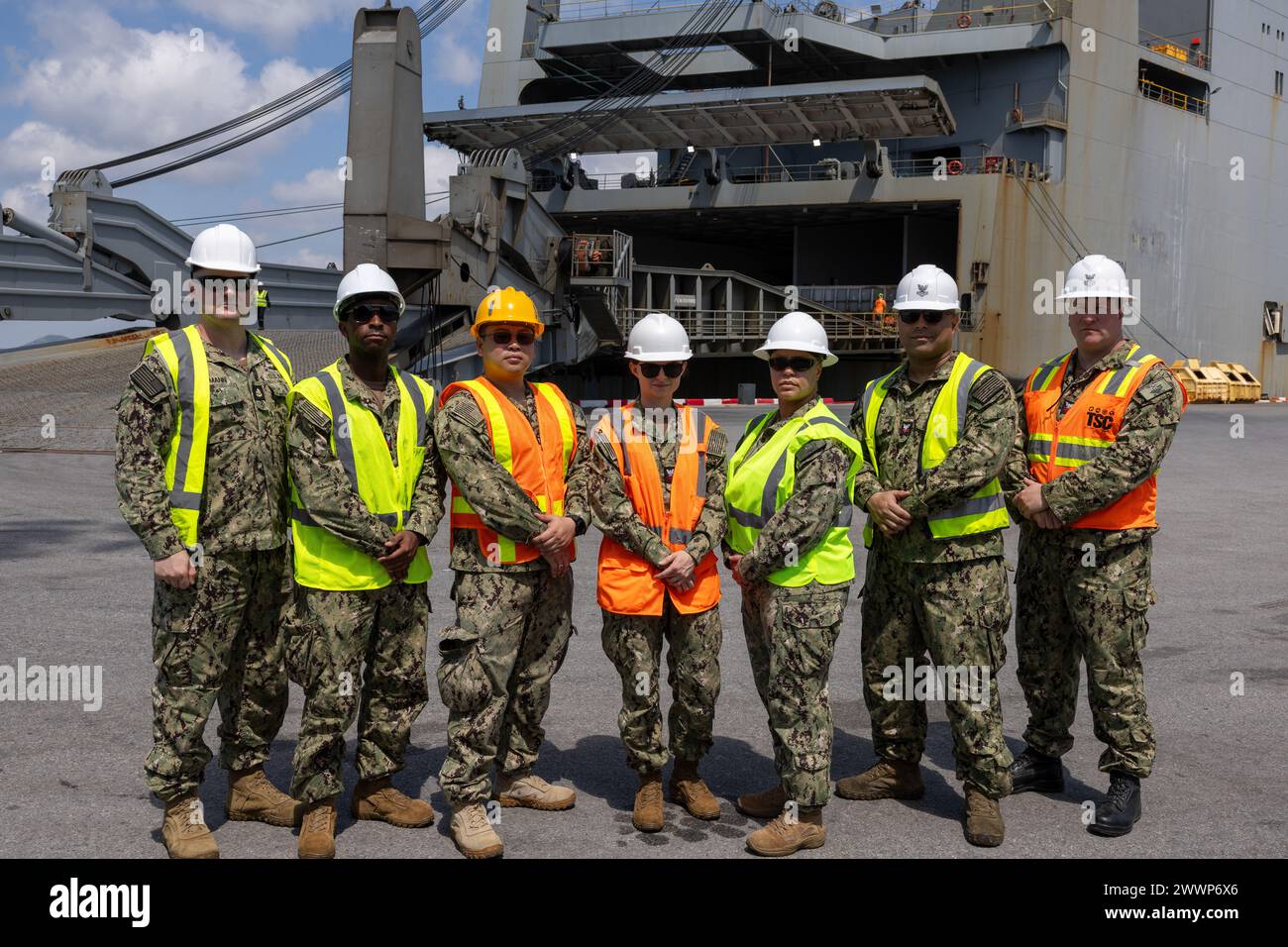 Reserve component Sailors from various Expeditionary Port Units (EPU ...