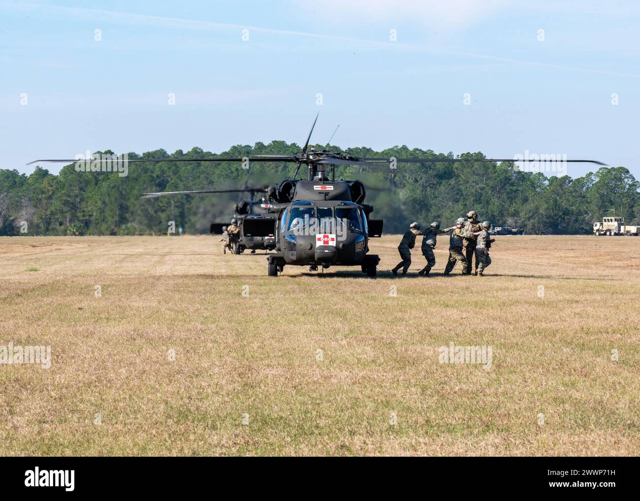 U.S. Airmen assigned to the Florida Air National Guard’s 202nd RED ...