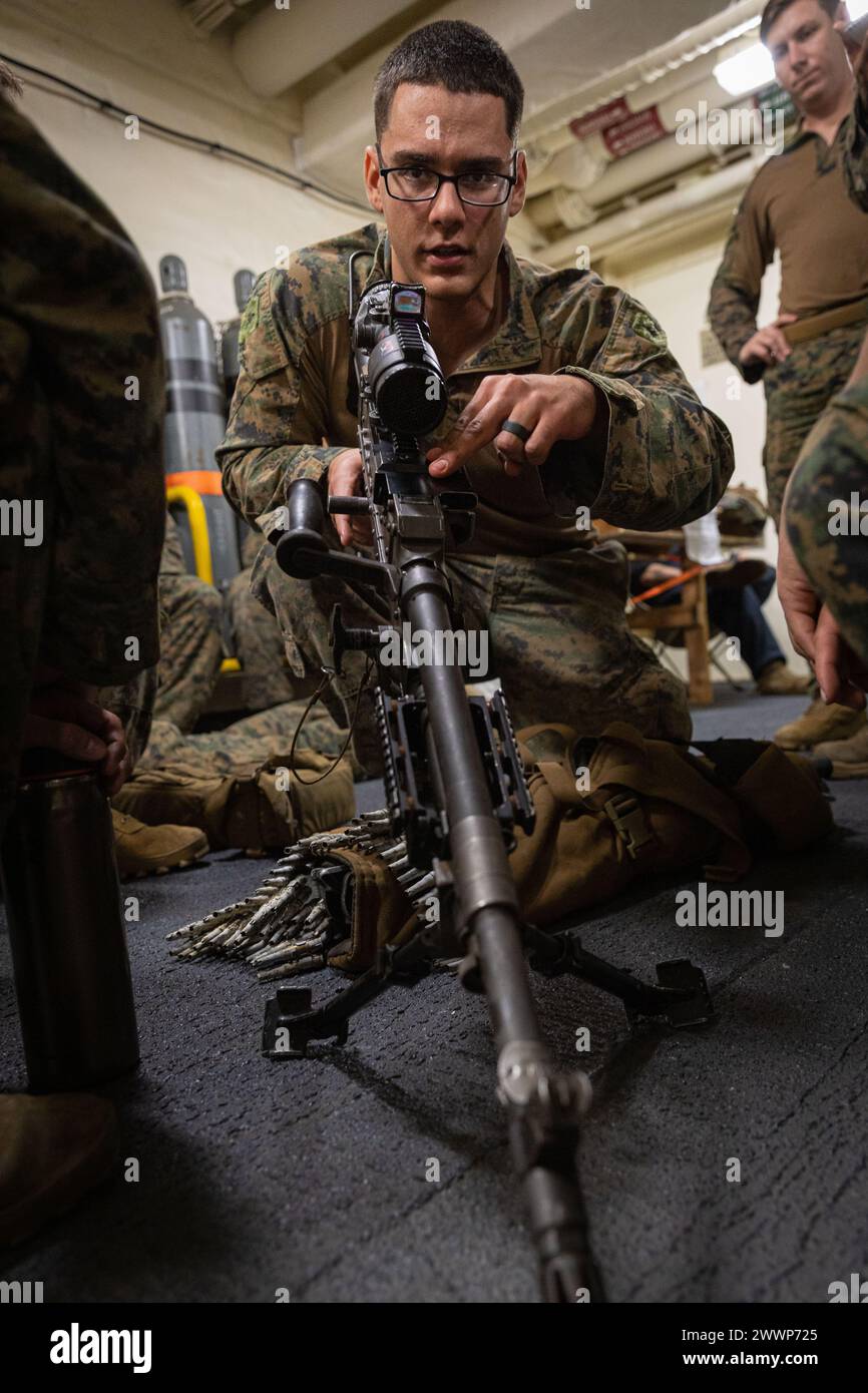 U.S. Marine Corps Cpl. Marcos Camacho, an infantry Marine with ...