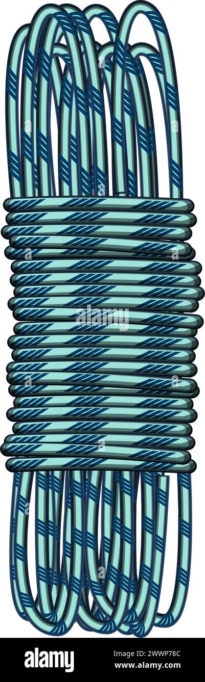 marine cord rope cartoon vector illustration Stock Vector Image & Art ...