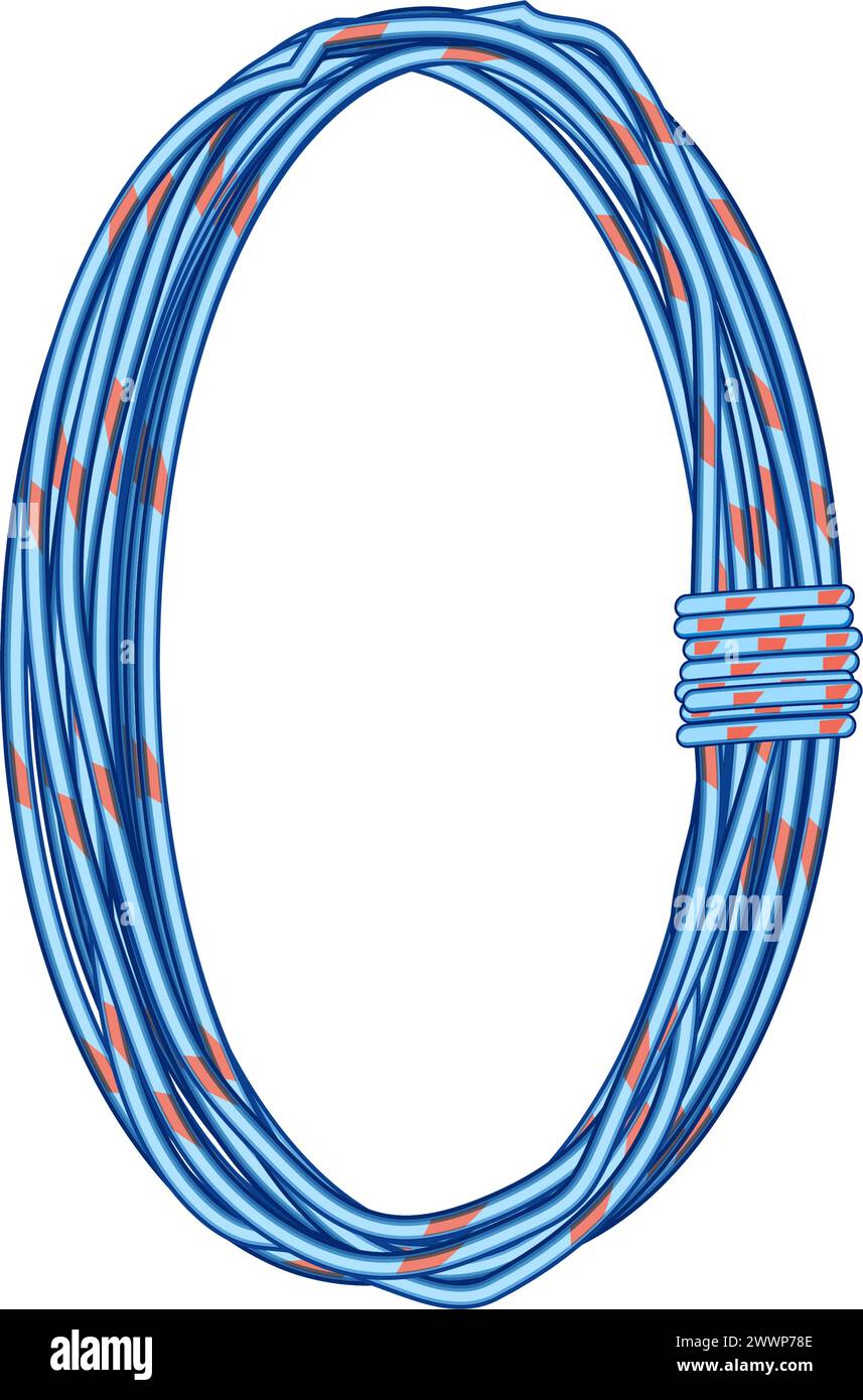 border cord rope cartoon vector illustration Stock Vector Image & Art ...