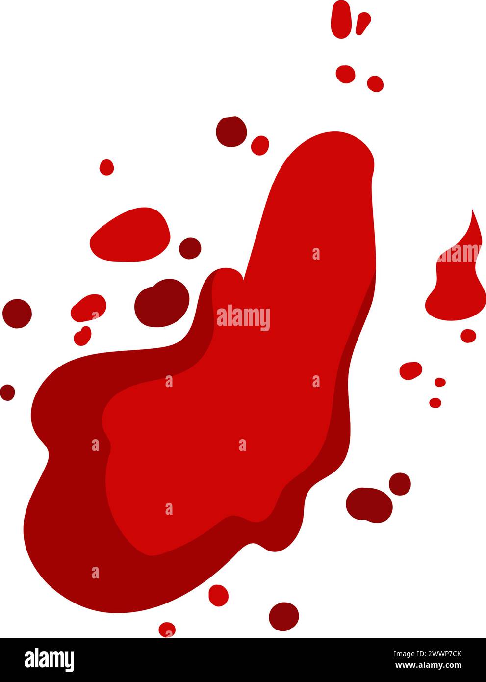 spray blood splatter cartoon vector illustration Stock Vector Image ...