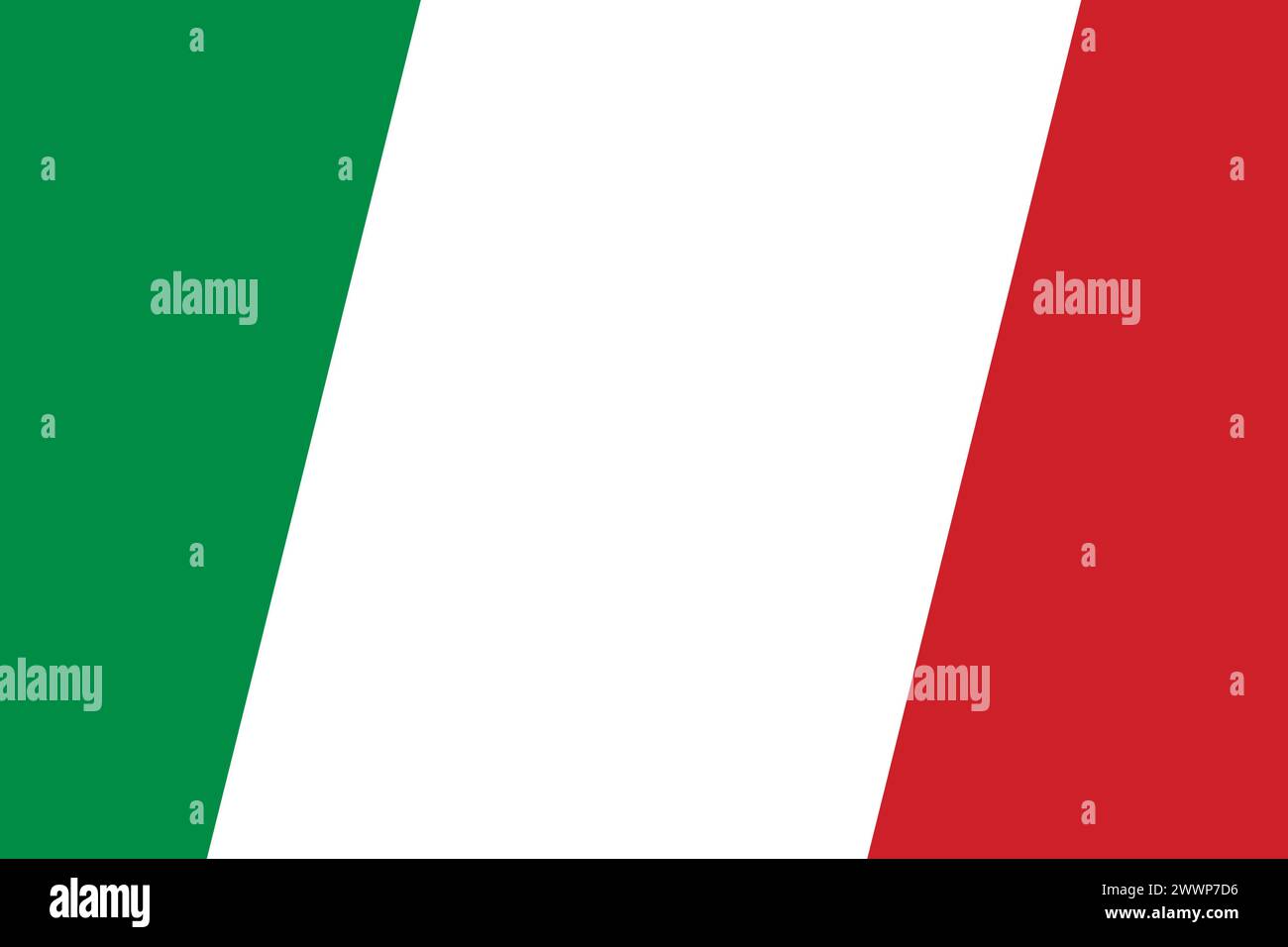 Italy flag - rectangular cutout of rotated vector flag Stock Vector ...