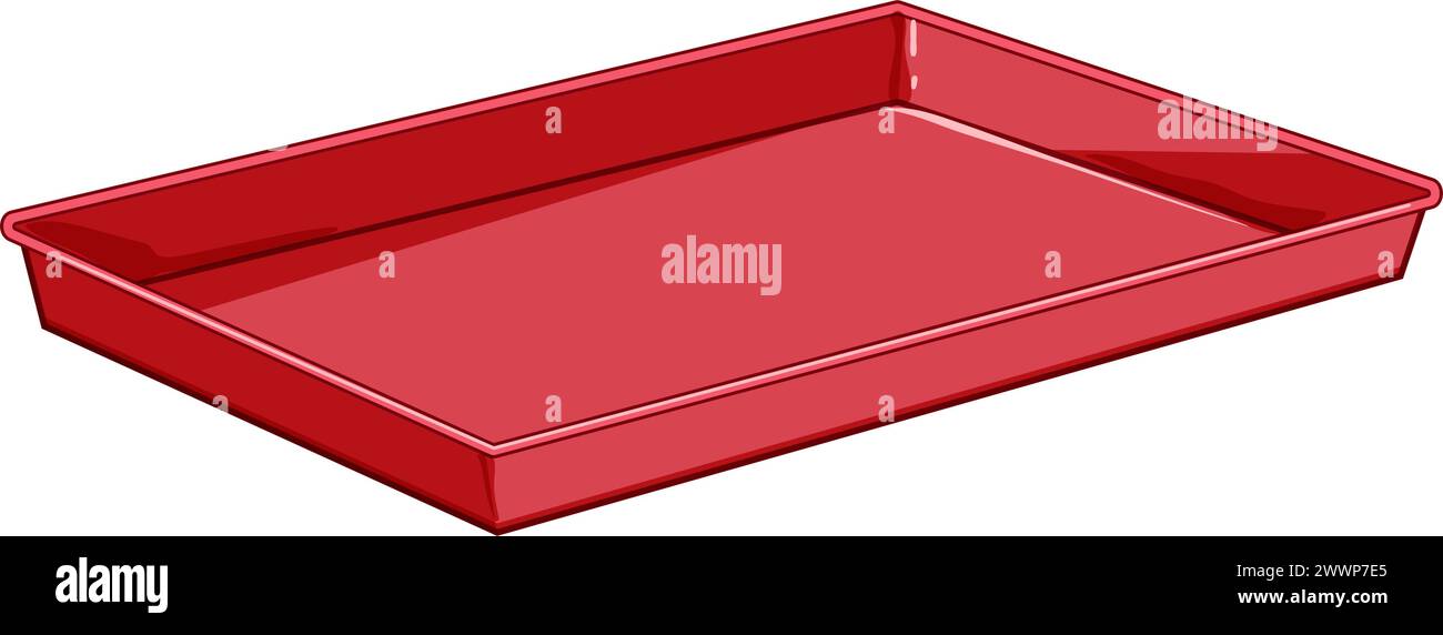 kitchen food tray cartoon vector illustration Stock Vector Image & Art ...