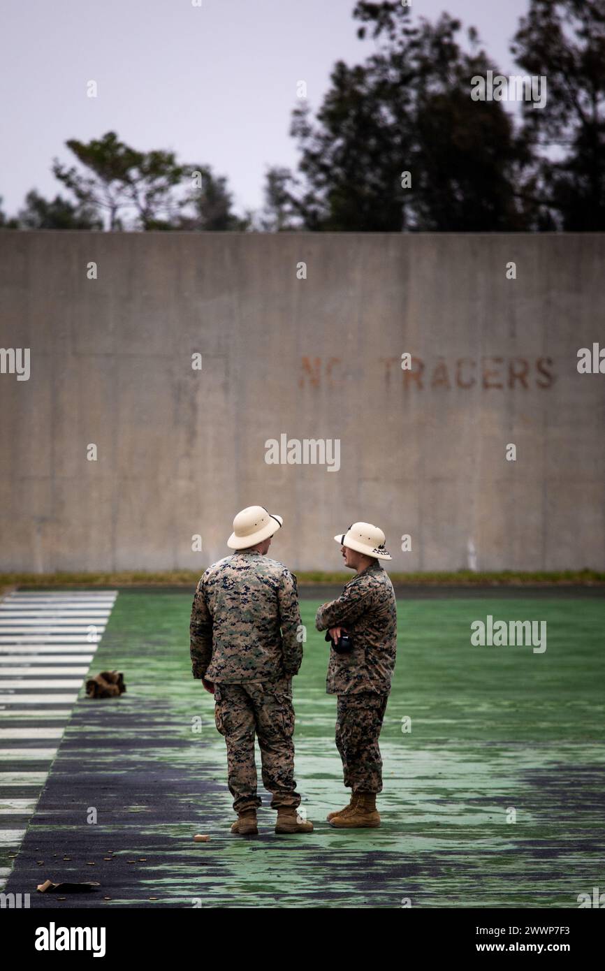 U.S. Marine Corps range coaches with Combat Logistics Battalion 4 ...