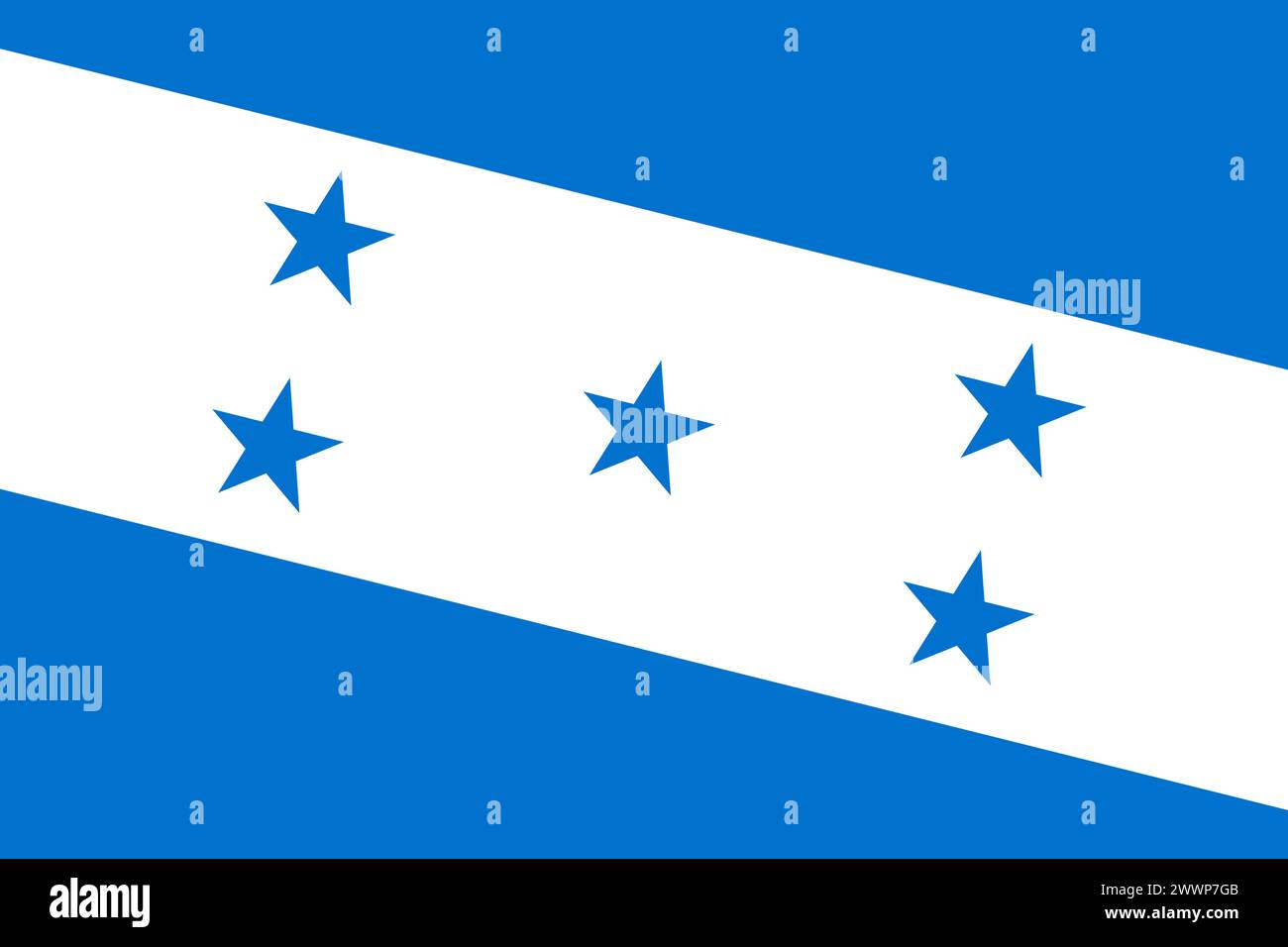 Honduras flag - rectangular cutout of rotated vector flag Stock Vector ...