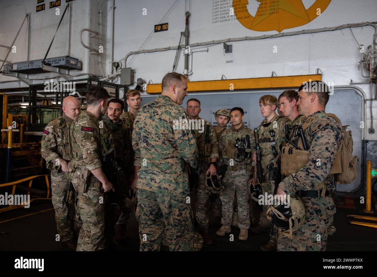 U.S. Marine Corps Lt. Col. Jeremy Hawkins, operations officer with the ...