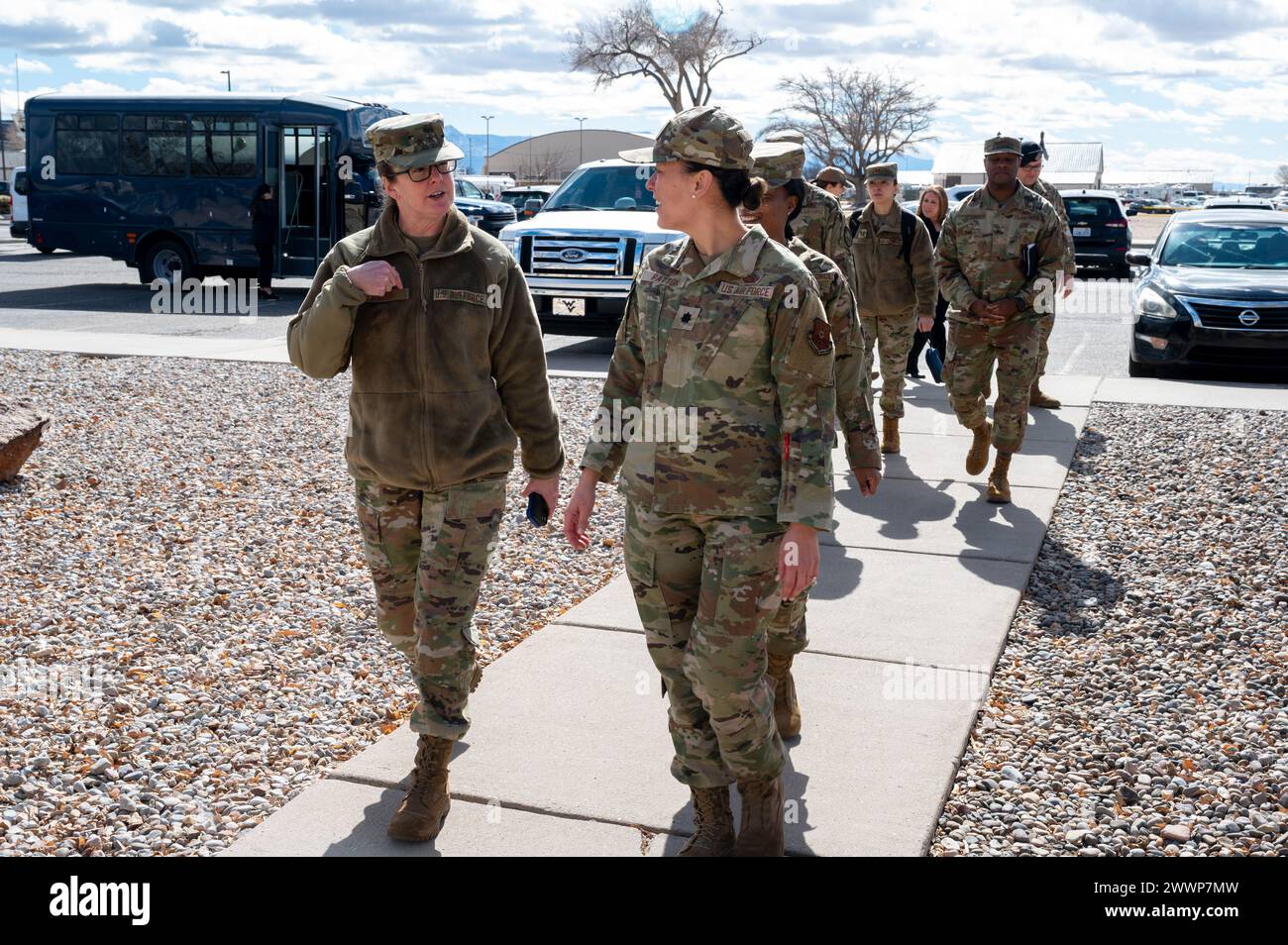 Maj. Gen. Stacy J. Huser, 20th Air Force commander, and Lt. Col. Amanda ...
