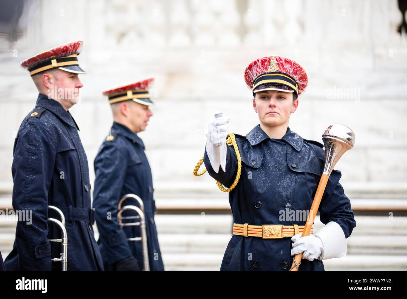 Soldiers with the 3d U.S. Infantry Regiment (The Old Guard) provide ...