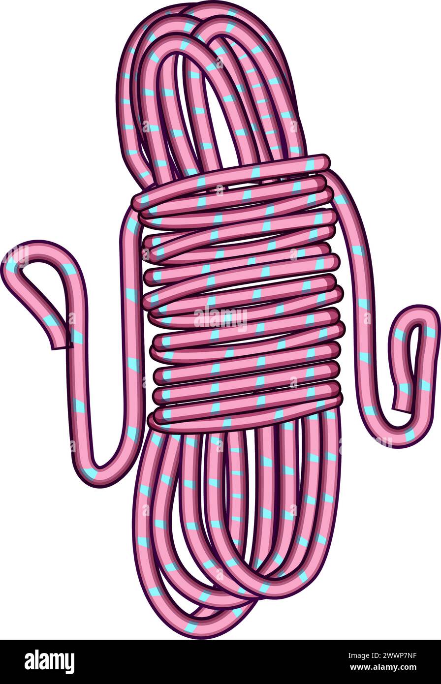 cable cord rope cartoon vector illustration Stock Vector Image & Art ...