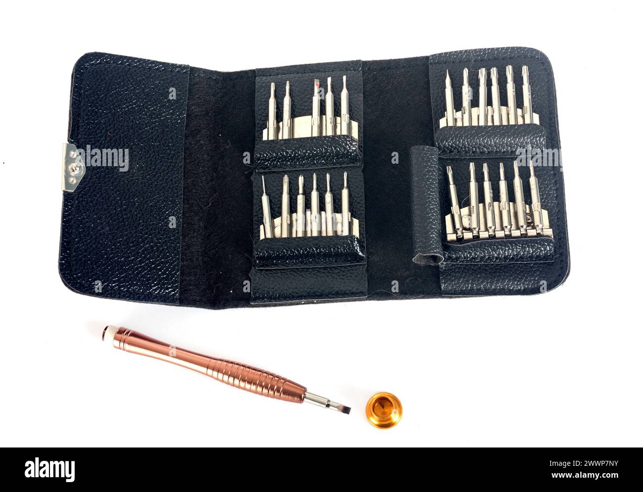 precision screwdriver in front of white background Stock Photo - Alamy