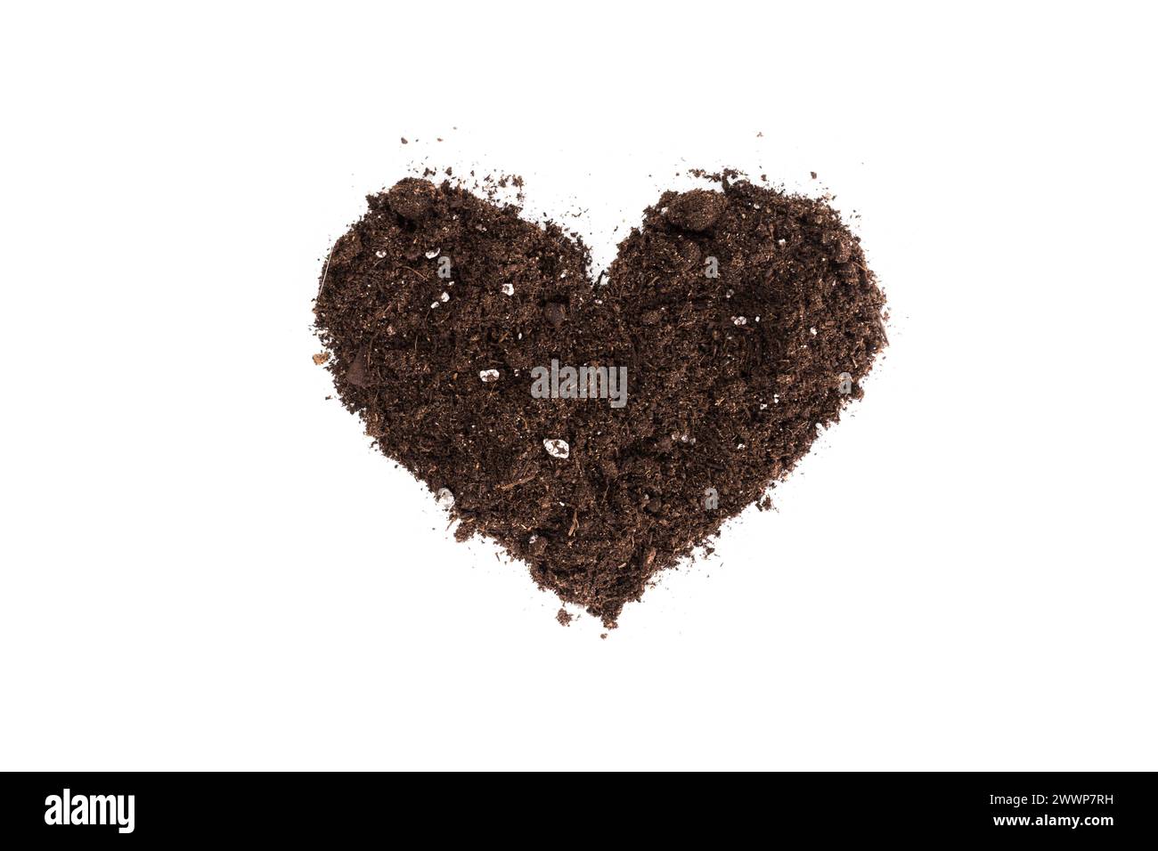 Soil or dirt section isolated on white background Stock Photo - Alamy