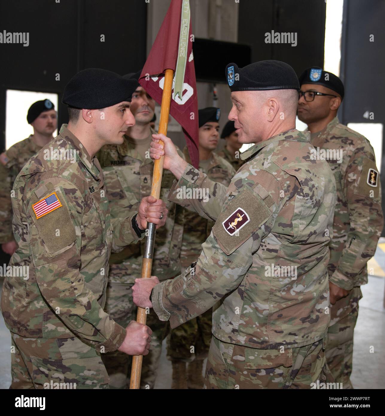 U.S. Army Col. Avery J. Carney (right), commander, 519th Hospital ...