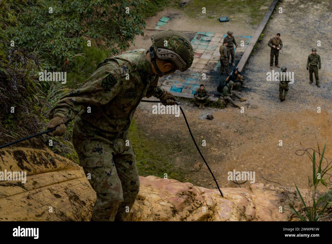 A soldier with the Amphibious Rapid Deployment Brigade Recon Company ...