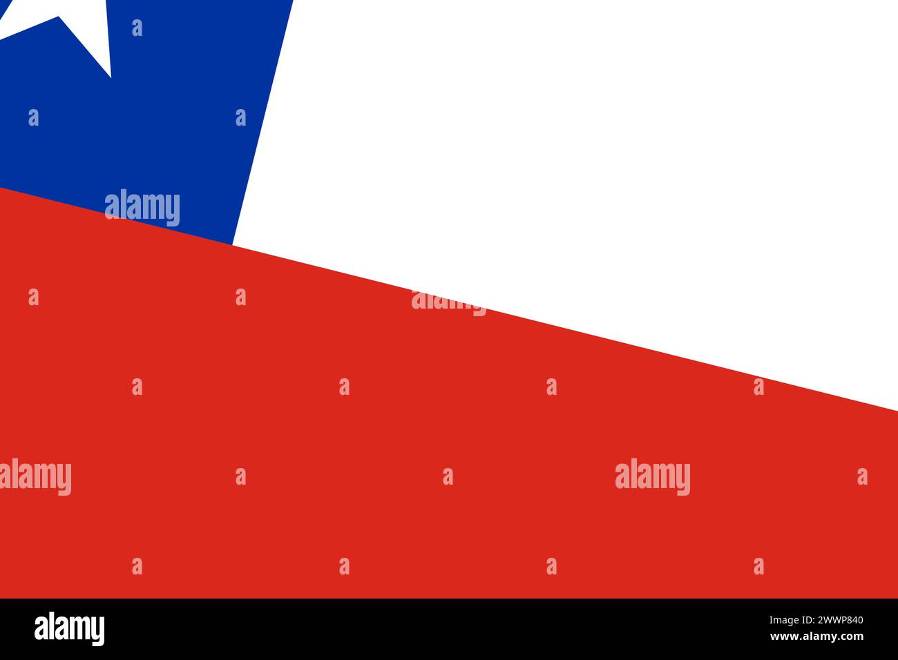 Chile flag - rectangular cutout of rotated vector flag Stock Vector ...