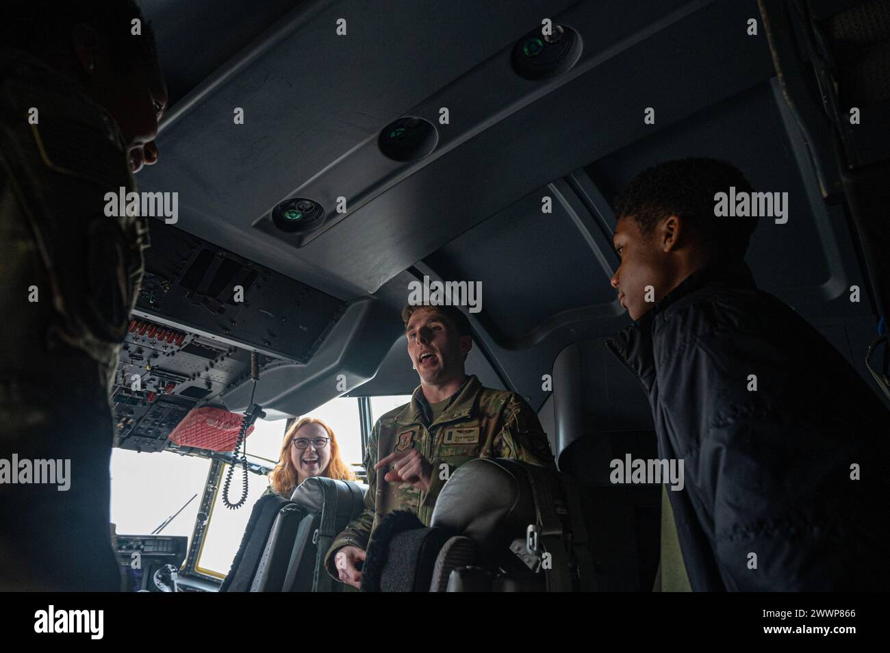 U.S. Air Force Colin Boerger, 37th Airlift Squadron pilot, talks about ...