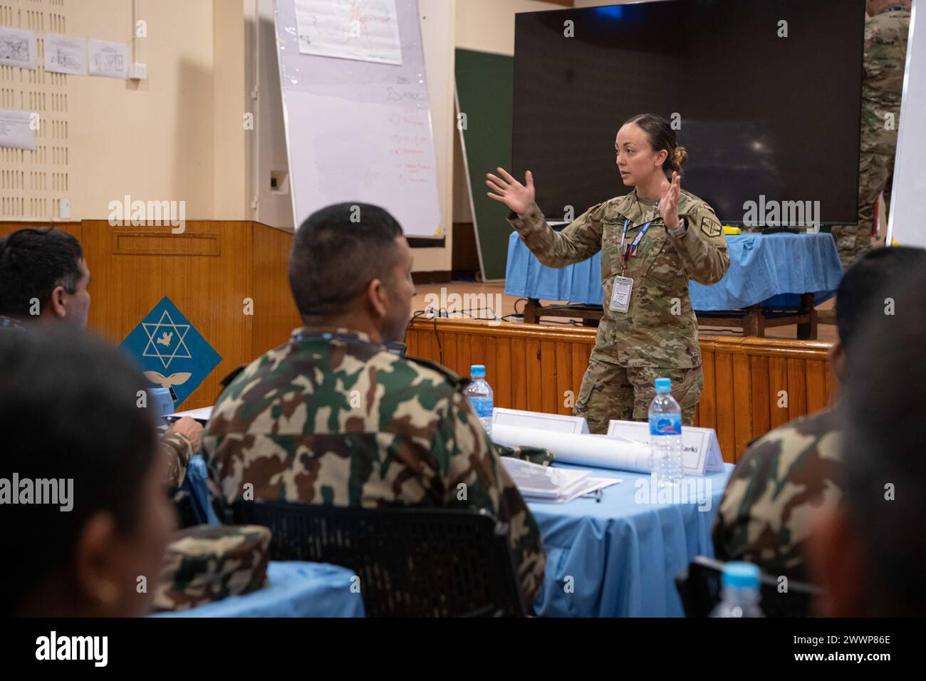 U.S. Army Reserve soldiers, currently instructors for the Military ...